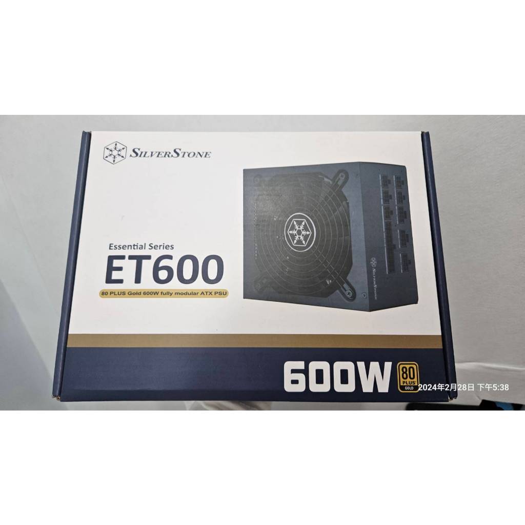 SilverStone 銀欣 ET600-MG 600瓦 金牌 全模組 電源供應器 | 蝦皮購物