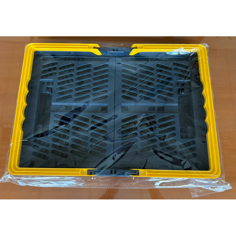 【韓國Damda】 摺疊購物籃 (大尺寸) 32L(米/深藍) 野餐提籃 露營提籃 手提摺疊籃 | 蝦皮購物