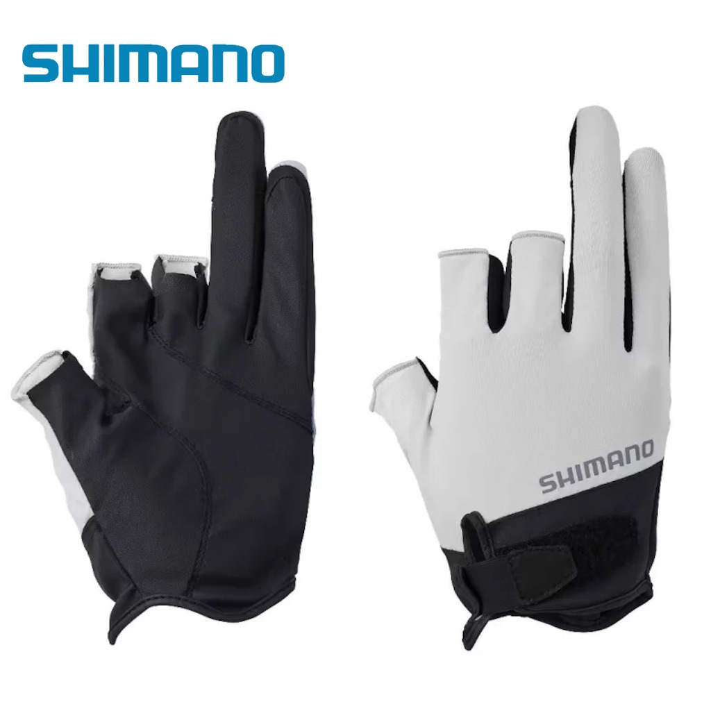 SHIMANO 3指切手套 GL-008V M號 灰色 磯釣手套 釣魚手套 手套 3指手套 (全新出清) | 蝦皮購物