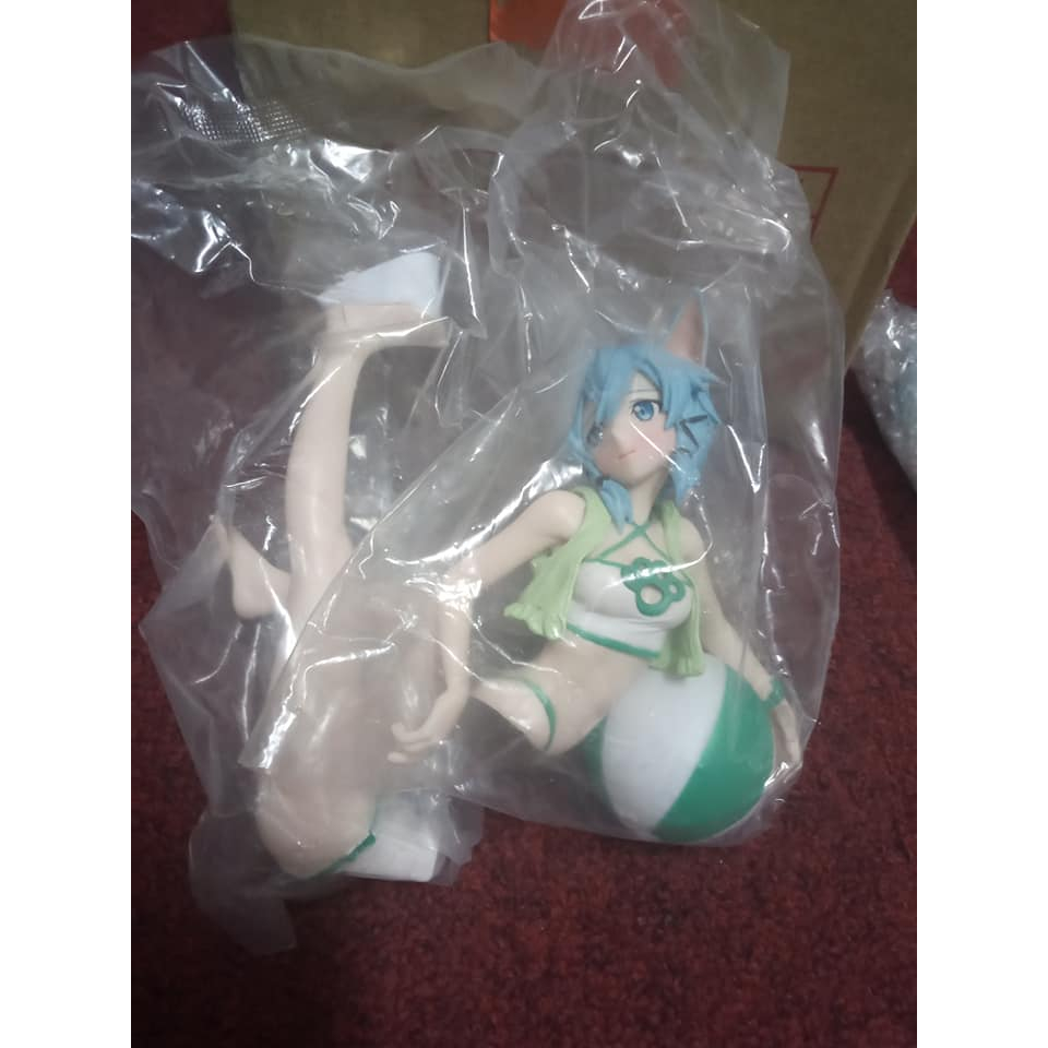 港版公仔(未拆無盒) EXQ FIGURE 詩乃 泳裝 刀劍神域 公仔 景品 沙灘球 貓耳 SAO 朝田詩乃 | 蝦皮購物