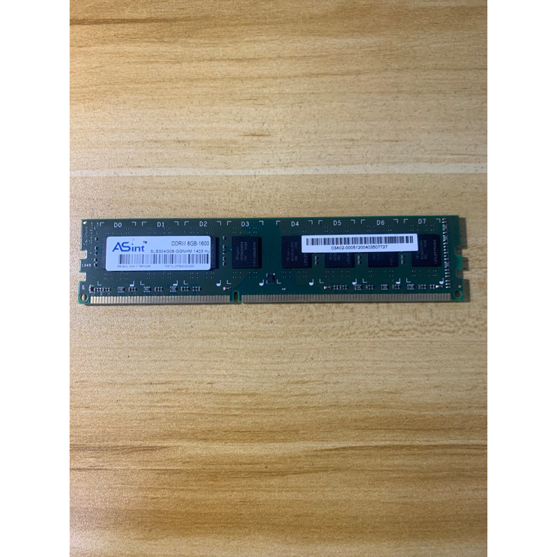 昱聯 ASint DDR3 1600 8G 桌上型電腦 記憶體 | 蝦皮購物