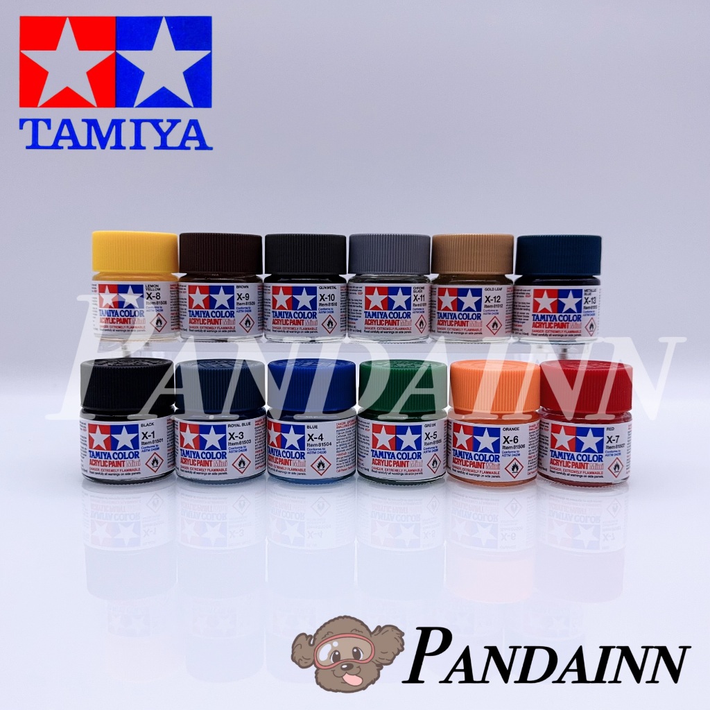(Pandainn) 田宮 Tamiya X 系列 亮光 水性漆 X1 ~ X35 壓克力漆 X1 X2 X3模型 水漆 | 蝦皮購物