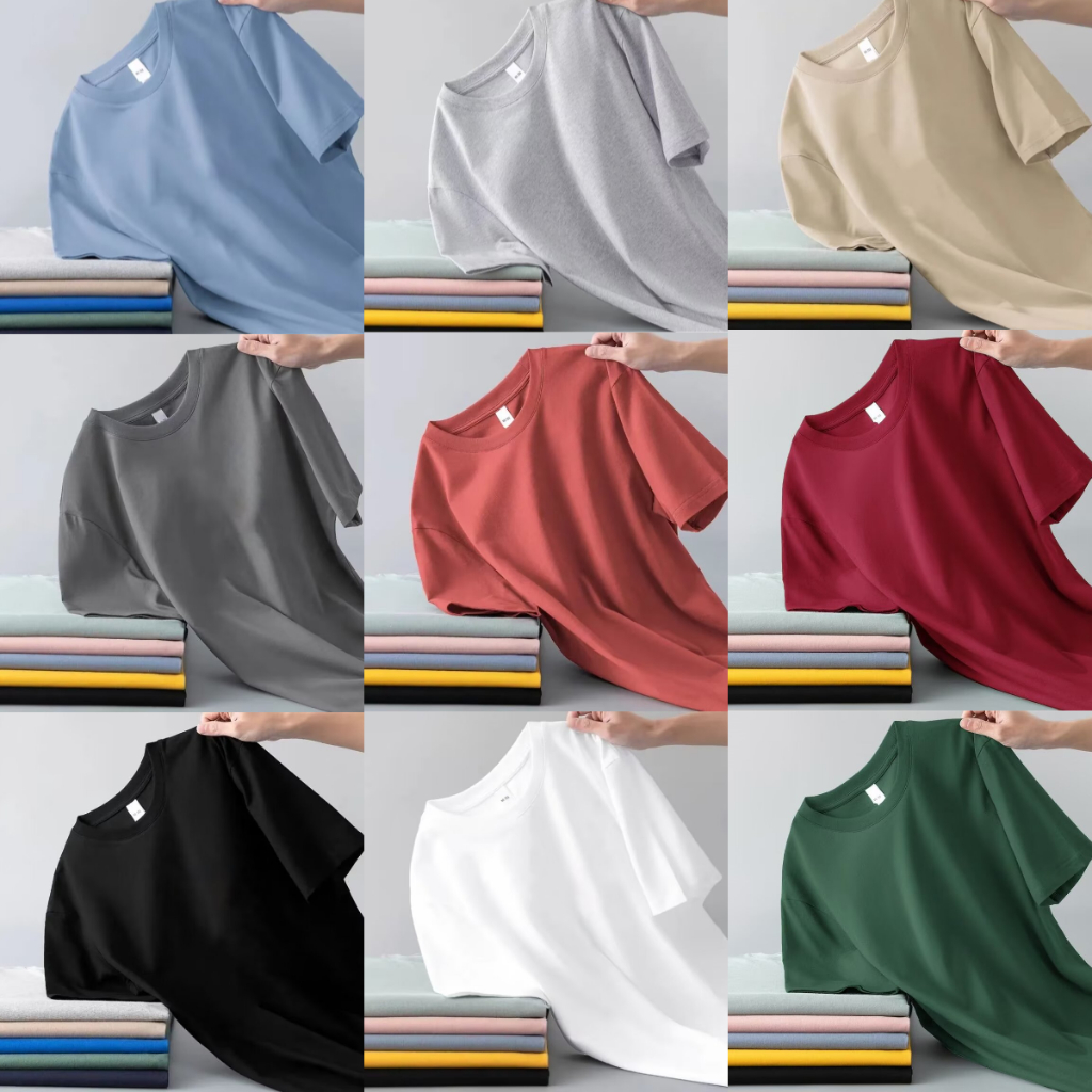 純色素色男士短袖t恤【M-5XL】短袖T恤男 休閒寬鬆百搭圓領短袖上衣 大尺碼內搭打底衫 潮流ins時尚潮牌學生上衣短t | 蝦皮購物