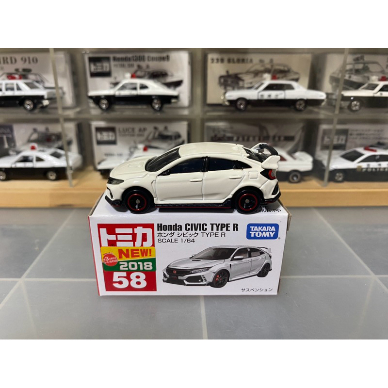 TOMICA NO.58-9 HONDA CIVIC TYPE R (FK8) 一般版 絕版新車貼 | 蝦皮購物