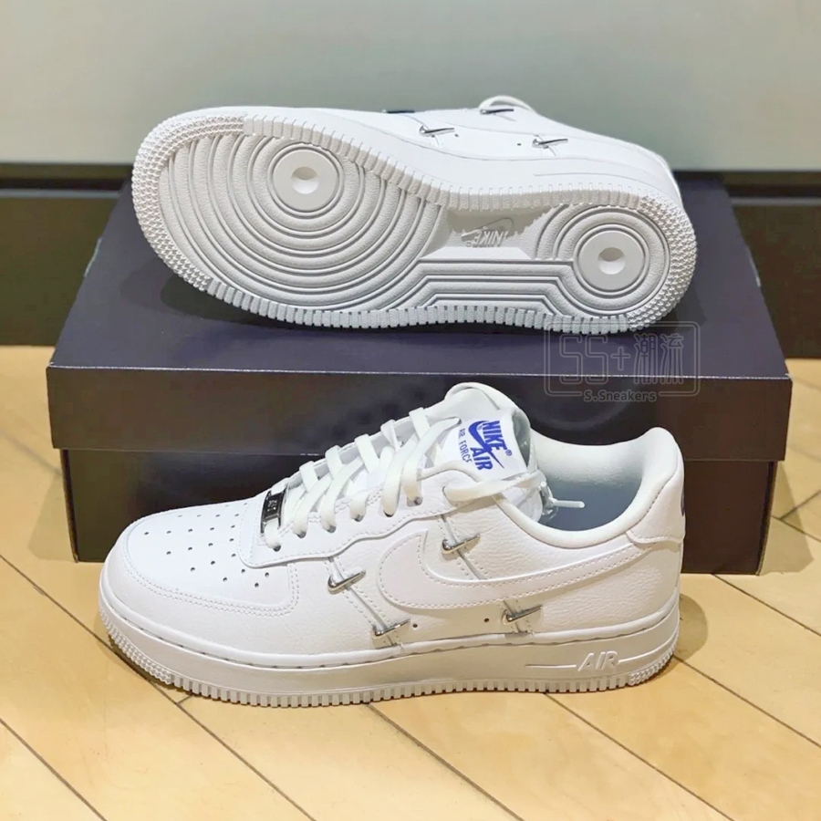 Nike Air Force 1 07 LX AF1 白 全白 白藍 白銀 小勾 銀勾 四勾 泫雅 CT1990-100 | 蝦皮購物