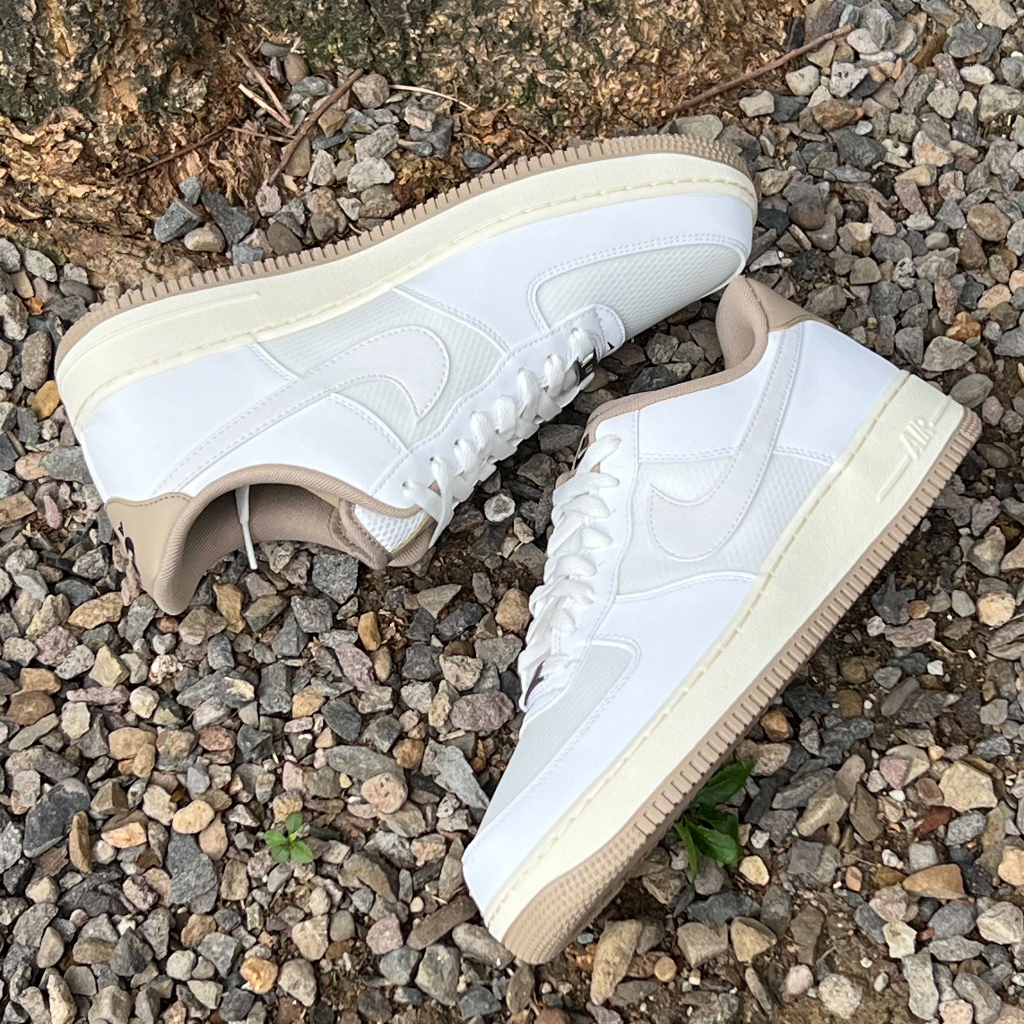 ★ASPER★ Nike Air Force 1 07 Lv8 奶油白 棕 男鞋 FZ5225-100 | 蝦皮購物