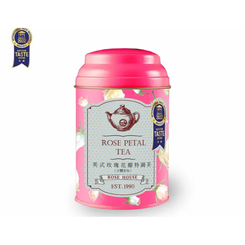古典玫瑰園 【ITQI系列茶】英式玫瑰花瓣特調茶 立體茶包 30入/罐裝 | 蝦皮購物