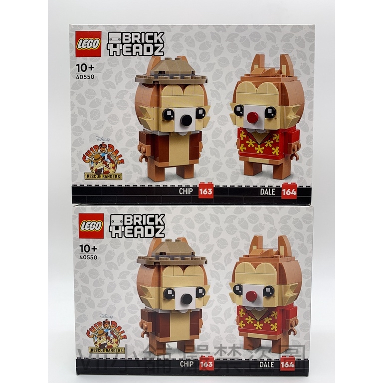 樂高 LEGO 40550 Brickheadz 大頭系列 奇奇與蒂蒂 Chip& Dale 迪士尼 | 蝦皮購物