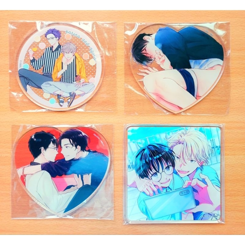 [BL周邊]壓克力杯墊｜Gratte｜やまち 緒川千世 赤いシラフ 赤井白斑 佐久本あゆ | 蝦皮購物