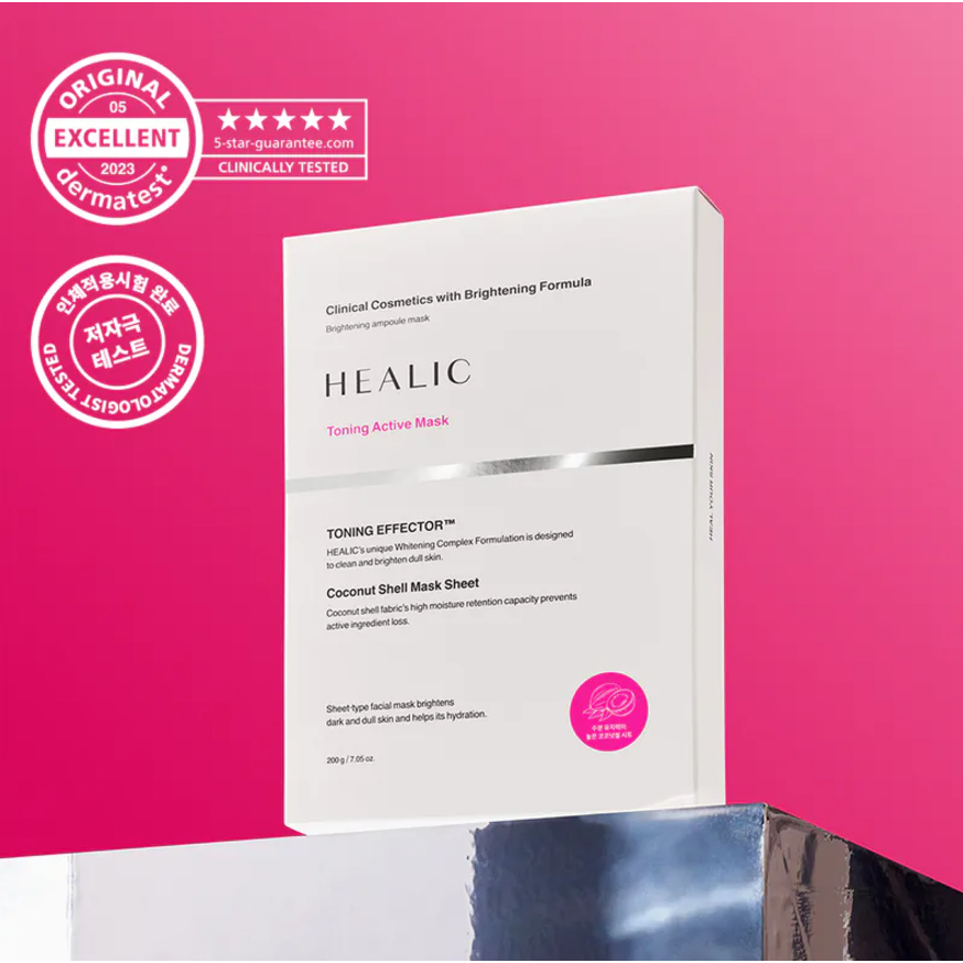 -快速出貨- HEALIC 皙麗可 水潤亮白爽膚面膜 5片/盒 成海恩推薦 韓國原裝進口 | 蝦皮購物