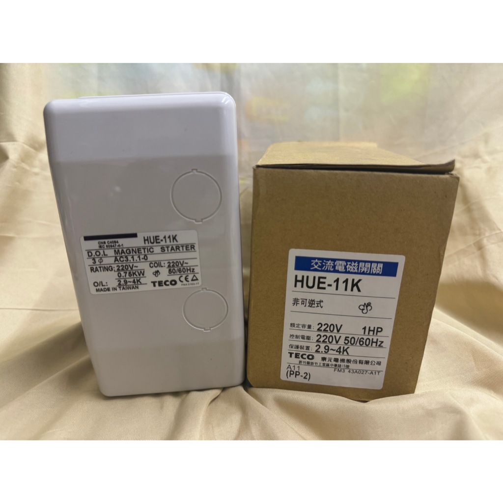 【蝦皮代開發票】台灣東元電機-交流電磁開關附盒子 HUE-11K HUE11 含積熱電譯 | 蝦皮購物