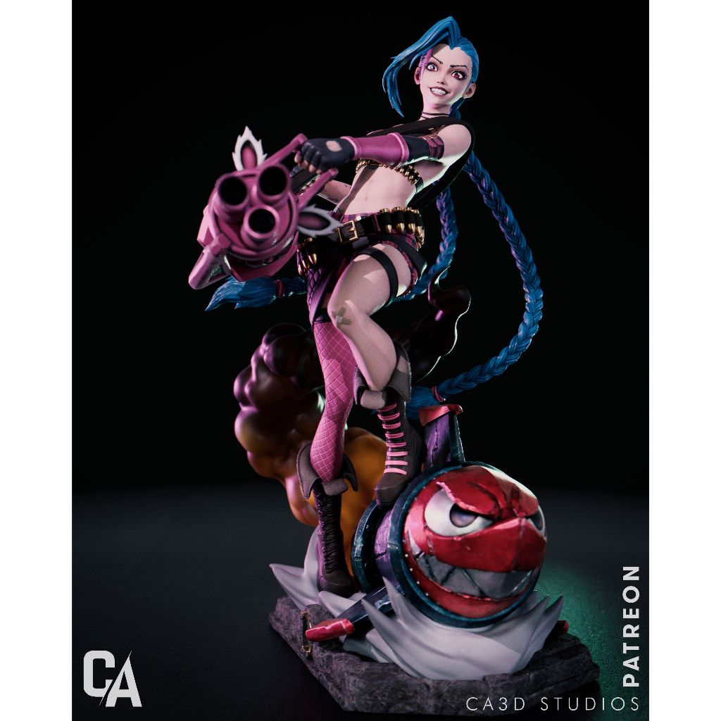 AKIRA STUDIO 非成品】 白模 GK 模型 CA3D 1/12 JINX Arcane 奧術 | 蝦皮購物