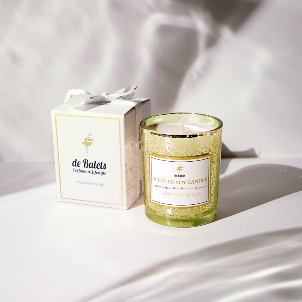 de Balets 輕奢感流金香氛蠟燭 - 小青杯 (青澀時光) 175g | 蝦皮購物