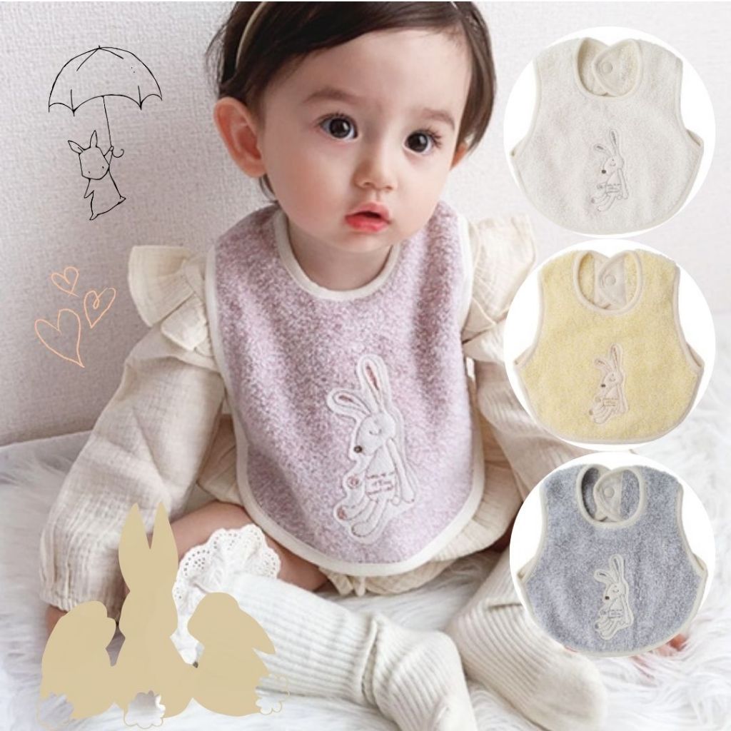 za’kafe 現貨+預購 kontex chouette 柔軟兔兔 寶寶 圍兜兜 今治 口水巾 無撚棉 日本製 | 蝦皮購物