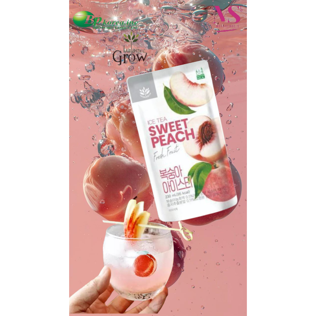 【永麗生活百貨】 韓國 美味福 Balance Grow ICE ADE水蜜桃🍑風味果汁飲 230ml (10入) | 蝦皮購物