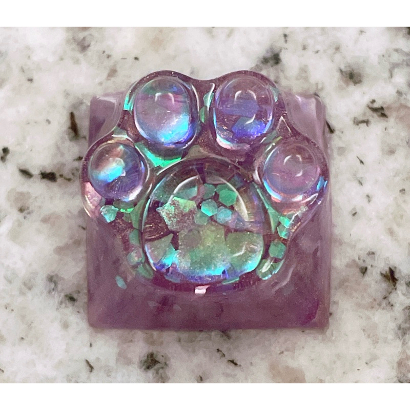 ️現貨 ️ 22 雷射芋頭紫貓爪 個性鍵帽 keykey 翻頁器 key key翻頁器 鍵盤 適用 | 蝦皮購物