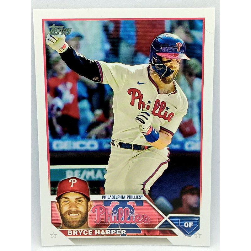 費城人巨星 Bryce Harper 兩屆MVP 國民 2023 Topps mlb球員卡 | 蝦皮購物