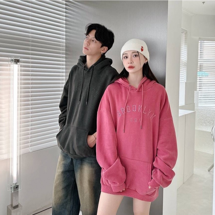 FOURTEEN｜ROOKLYN水洗刺繡帽T（3Color） | 蝦皮購物