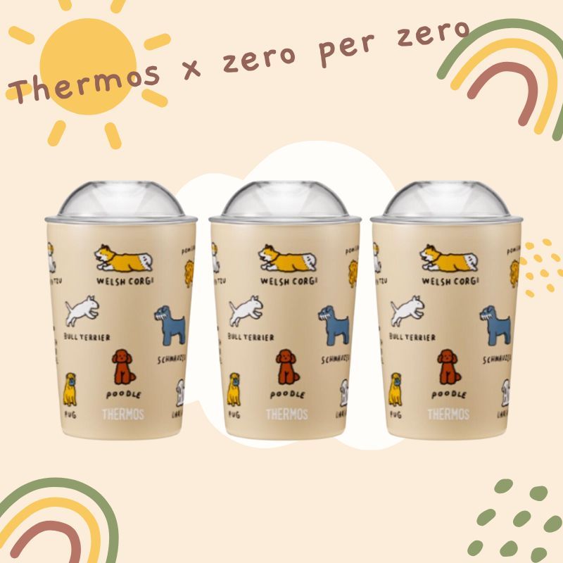 (PSM街頭潮流選)正品公司貨 韓國 Thermos x Zero per Zero 膳魔師聯名款 真空保溫杯狗狗吸管杯 | 蝦皮購物