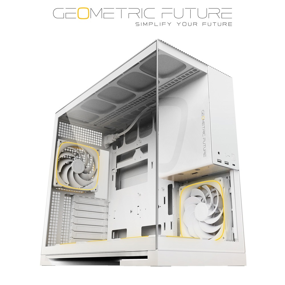 Geometric Future 幾何未來 Model 5 悟空 玻璃海景 5風扇版 全白 | 蝦皮購物