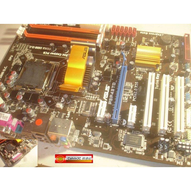 華碩ASUS P5P43TD 775腳位 Intel P43晶片 4組DDR3 6組SATA EPU 快速開機 光纖輸出 | 蝦皮購物