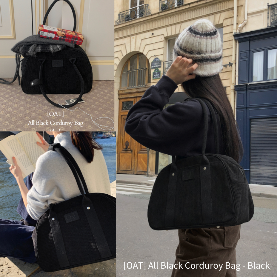 sujj預購在途 [98doci] 全黑燈芯絨 All Black Corduroy Bag 通勤包 健身包 保齡球包 | 蝦皮購物