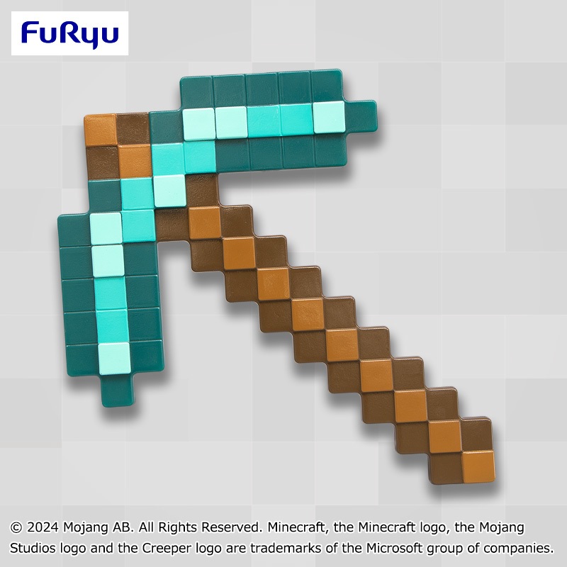 🔥鹿本🔥全新 日版 景品 FuRyu Minecraft 麥塊 當個創世神 鑽石鎬 公仔 模型 | 蝦皮購物