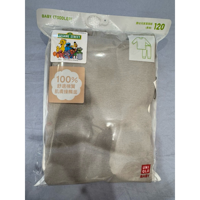 全新只有褲子 80cm 120cm uniqlo嬰幼兒Sesame Street家居服組（長袖） | 蝦皮購物