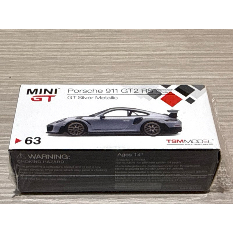 （1500元已售出）MINI GT 63 絕版 左駕 保時捷 911 GT2 RS 超稀有 銀黑配色 | 蝦皮購物