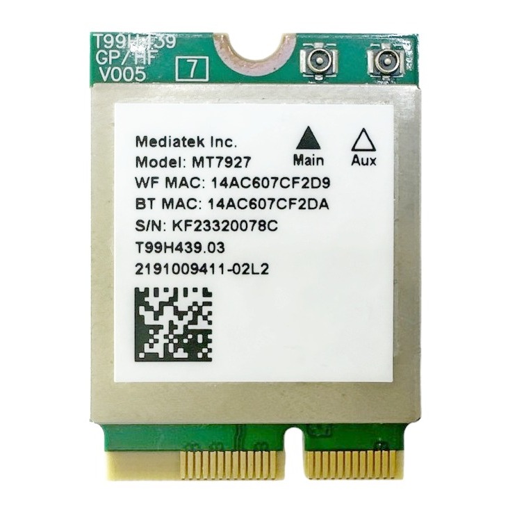 現貨 聯發科 MediaTek MT7927 WiFi7 無線網路卡 6G MLO M.2 藍芽 5.4 AMD 可用 | 蝦皮購物