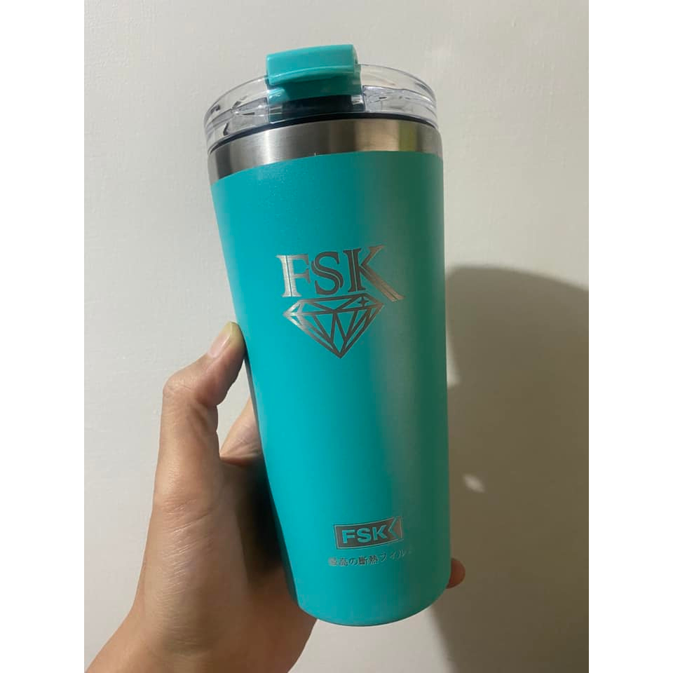 FSK 真空雙層冰鑽杯480ML 保溫 保冷 304不銹鋼 蒂芬妮綠 冰壩杯 售價1280 現貨18個 | 蝦皮購物