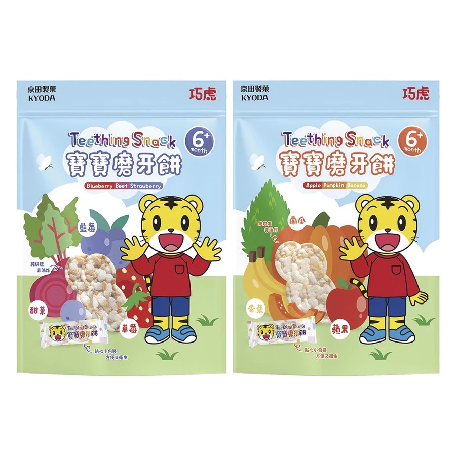 京田製菓 KYODA 巧虎寶寶磨牙餅-36g/袋 (蘋果/南瓜/香蕉、藍莓/甜菜/草莓) 適合6個月以上寶貝食用 | 蝦皮購物
