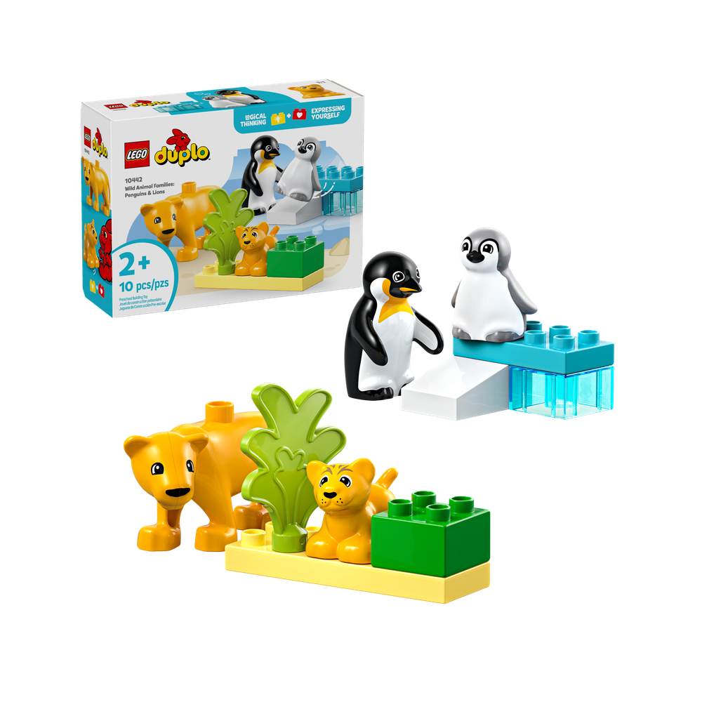 【積木樂園】樂高 LEGO 10442 duplo 得寶系列 野生動物家庭：企鵝和獅子 | 蝦皮購物