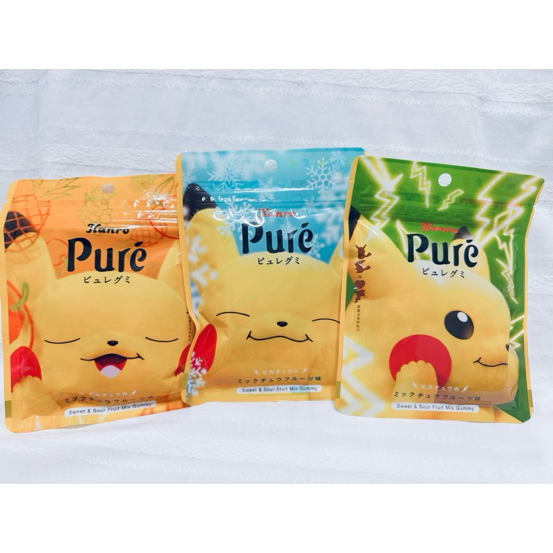 Kanro Pure軟糖皮卡丘綜合水果口味 52g （包裝款式隨機出貨） | 蝦皮購物