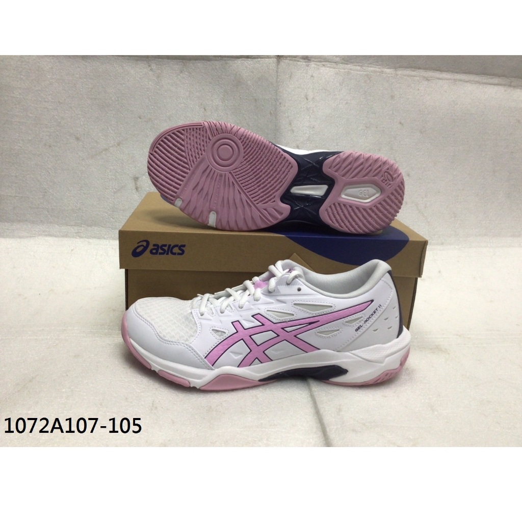 【n0900台灣健立最便宜】2024 ASICS 女耐磨舒適室內排羽球鞋 ROCKET 11 1072A093 | 蝦皮購物