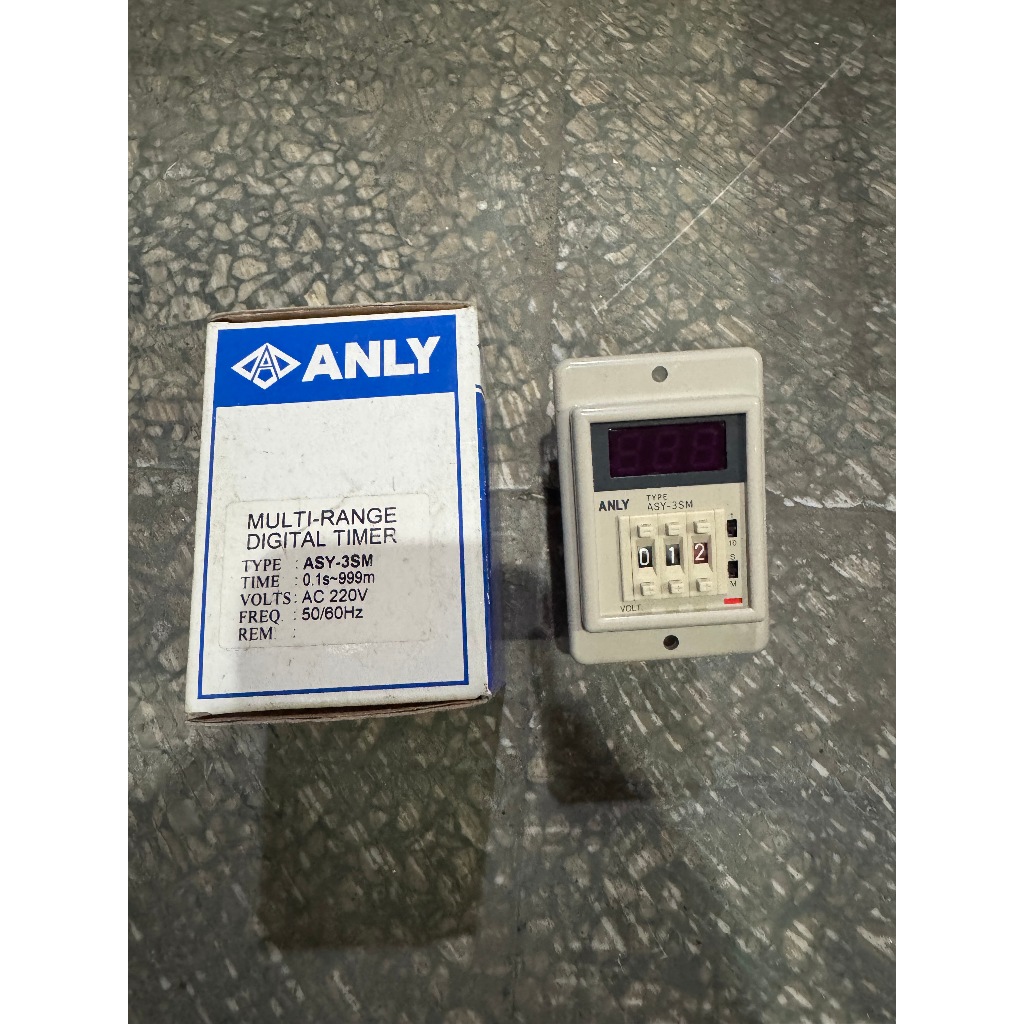 ANLY ASY-3SM 埋入型 數字型限時繼電器 0.1S-999M (全新) | 蝦皮購物