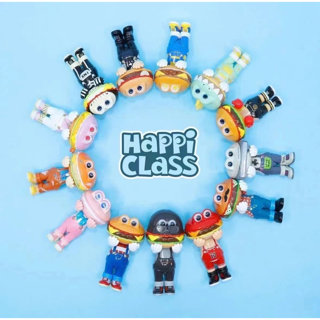 【熊賀勝玩具店】正版 HAPPI CLASS 100% 漢堡君 漢堡人 漢堡 wave3 三代系列 | 蝦皮購物