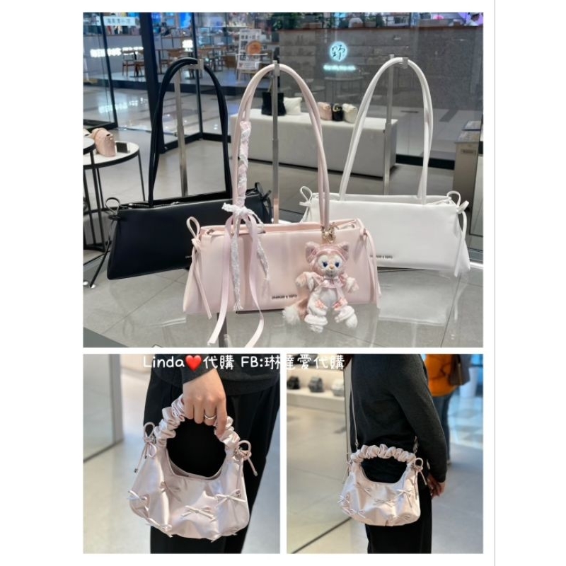 Linda ️代購 Charles & Keith 小CK 情人節限定 蝴蝶結肩背包 法棍包CK2-20160193 | 蝦皮購物