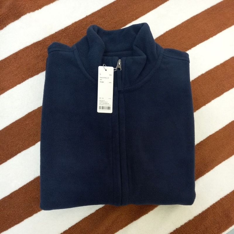 🌟🔹️藏青色 Fleece 全新立領輕暖背心 刷毛背心 lativ 男生尺寸：L 🔹️🌟 | 蝦皮購物