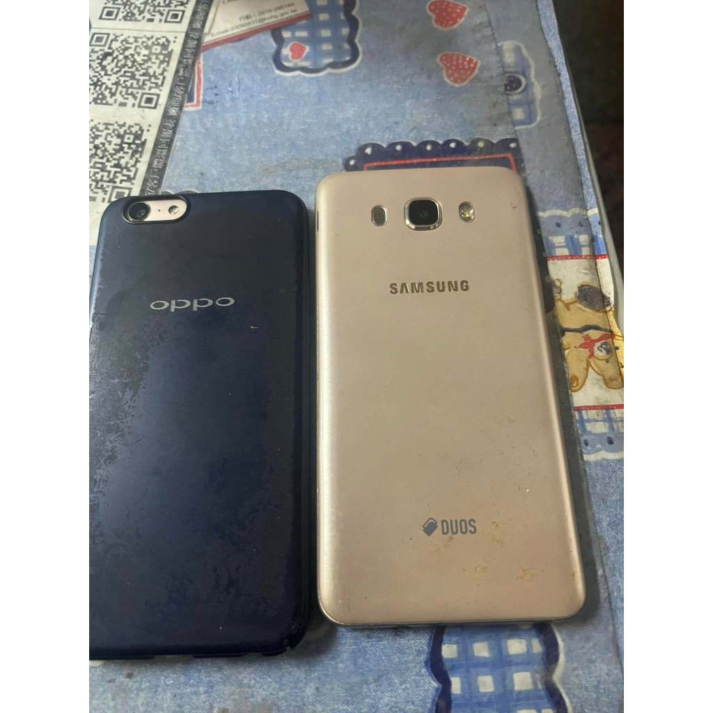 OPPO(型號不清楚)+三星J56 兩隻手機 粗估判斷 圖形鎖 零件機出售(別問正常使用的問題+我只當它拆零件機維修+ | 蝦皮購物