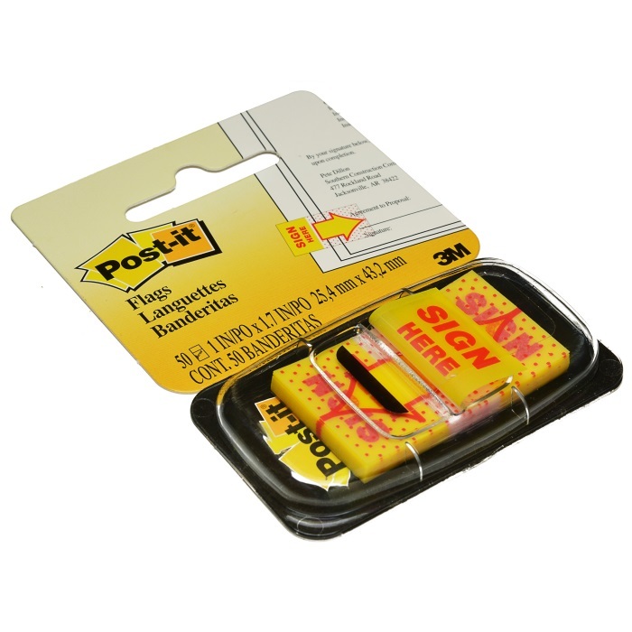 3M 680-9 Sign Here 抽取式 指示標籤 | 蝦皮購物