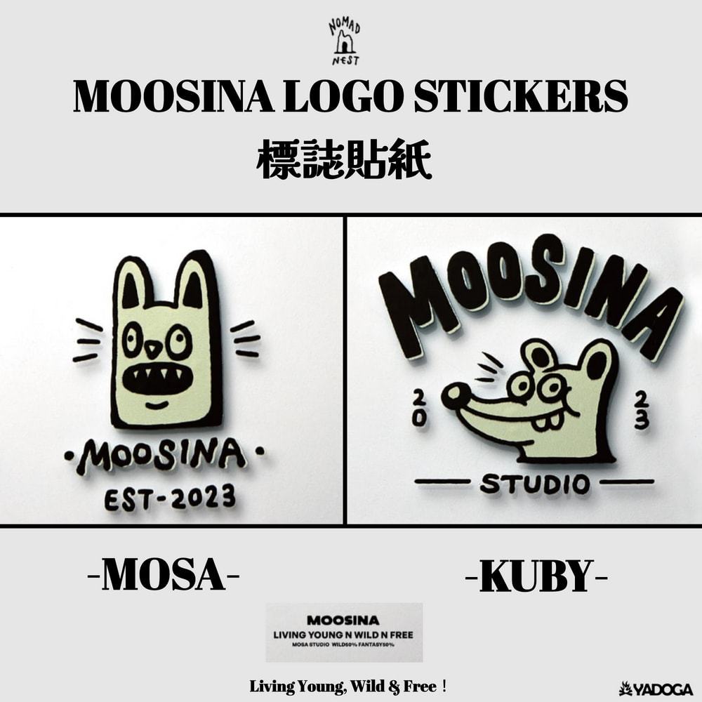 【野道家】MOOSINA LOGO STICKERS - KUBY / MOSA 標誌貼紙 LOGO貼紙 | 蝦皮購物