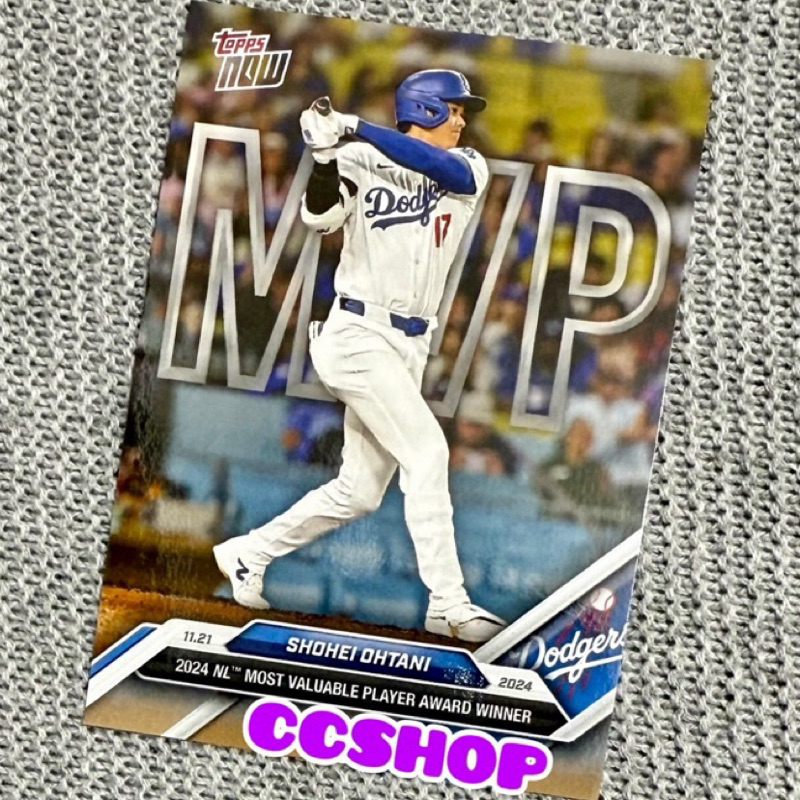 【CCSHOP】 大谷翔平 Shohei Ohtani - 2024 MLB TOPPS NOW 國聯MVP普卡一張 | 蝦皮購物