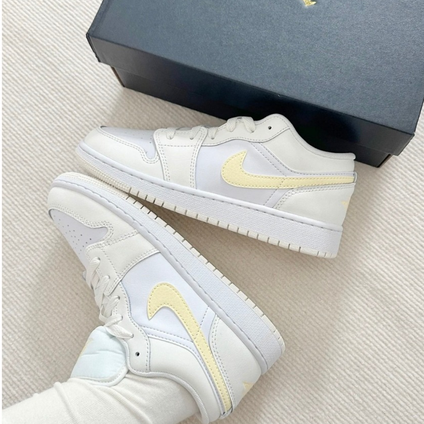 S.G Nike Air Jordan 1 Low FV8486-181 檸檬汽水 大童 白黃 低筒 AJ1 休閒鞋 | 蝦皮購物