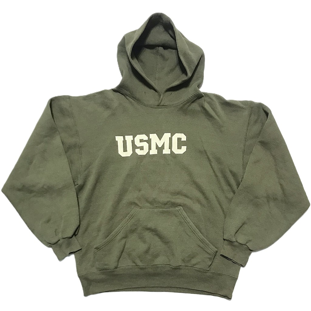 美國海軍陸戰隊 USMC 紀念帽T 連帽套頭衫 SOFFE 綠色 SIZE：M | 蝦皮購物