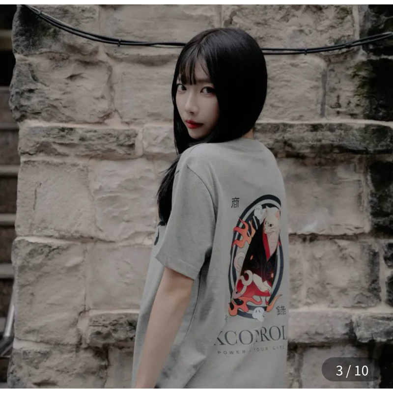 XCTRL百鬼貓又短T-灰（台灣現貨） | 蝦皮購物