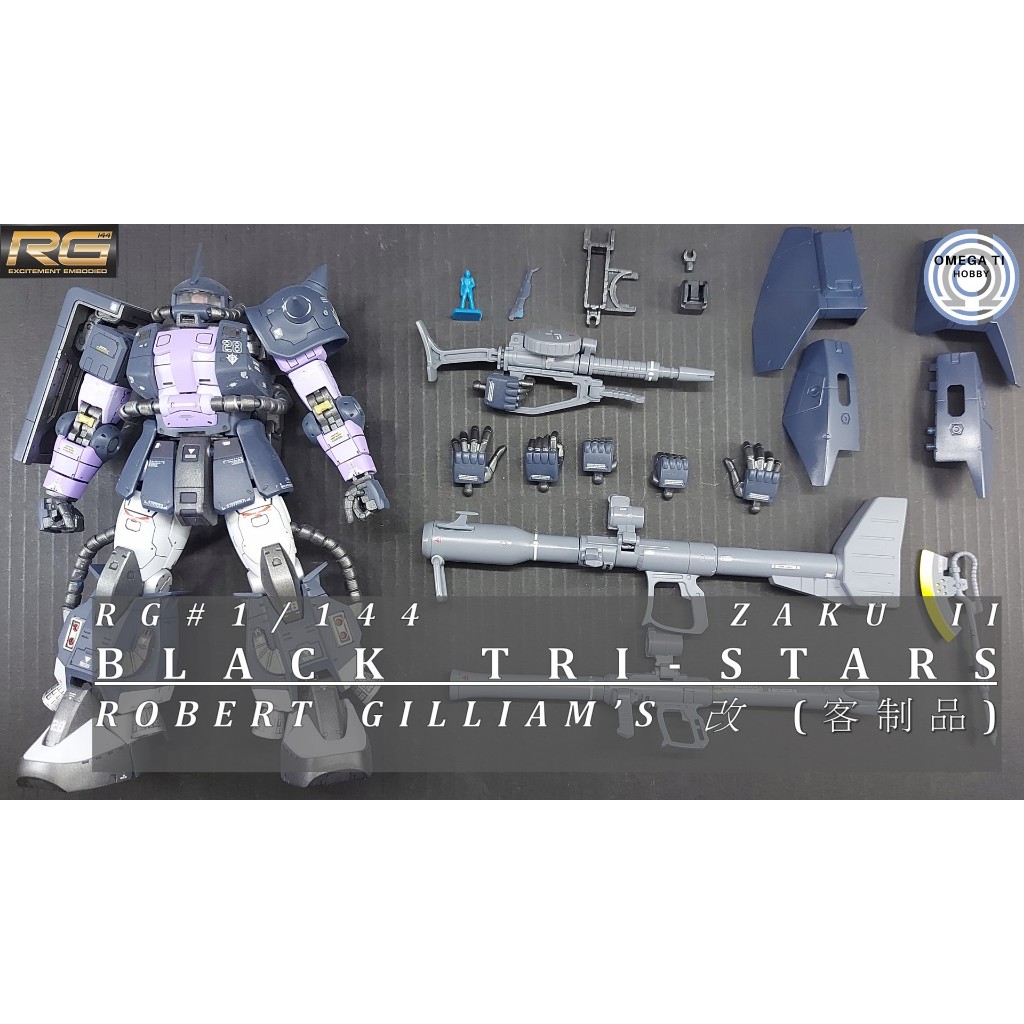 【奧米改 Omega Ti】RG 1/144 機動戰士鋼彈MSV 羅伯特薩克II改 黑色三連星 完成品 模型 噴塗 代工 | 蝦皮購物