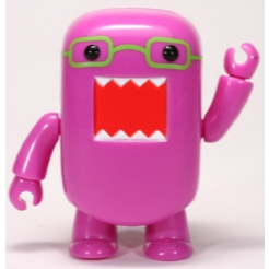 Domo QEE 盒玩 Toy2r 多摩君 NEON 系列 美國買回 夜光眼鏡 紫色 高5公分 共1隻 | 蝦皮購物