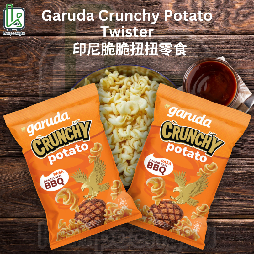 脆餅 烤肉風味脆酥 Garuda Chrunchy Potato Twister Rasa Sapi BBQ 75g | 蝦皮購物