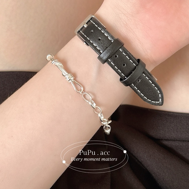 PuPu.acc ୨୧ 現貨🏷️『Knotted Wish』小手圍女孩必收🌟纏繞設計純銀手鍊 | 蝦皮購物